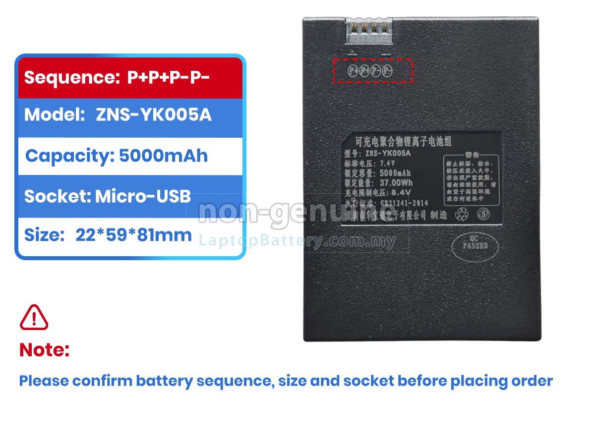 AolsteCell ZNS-YK005A battery,high-grade replacement AolsteCell ZNS-YK005A battery from Malaysia ...