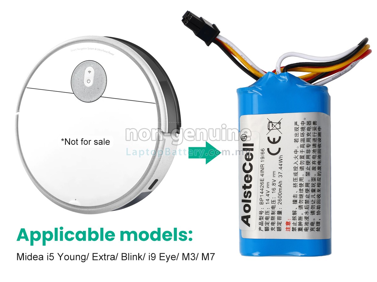 Midea I9 EYE battery,high-grade replacement Midea I9 EYE battery for ...